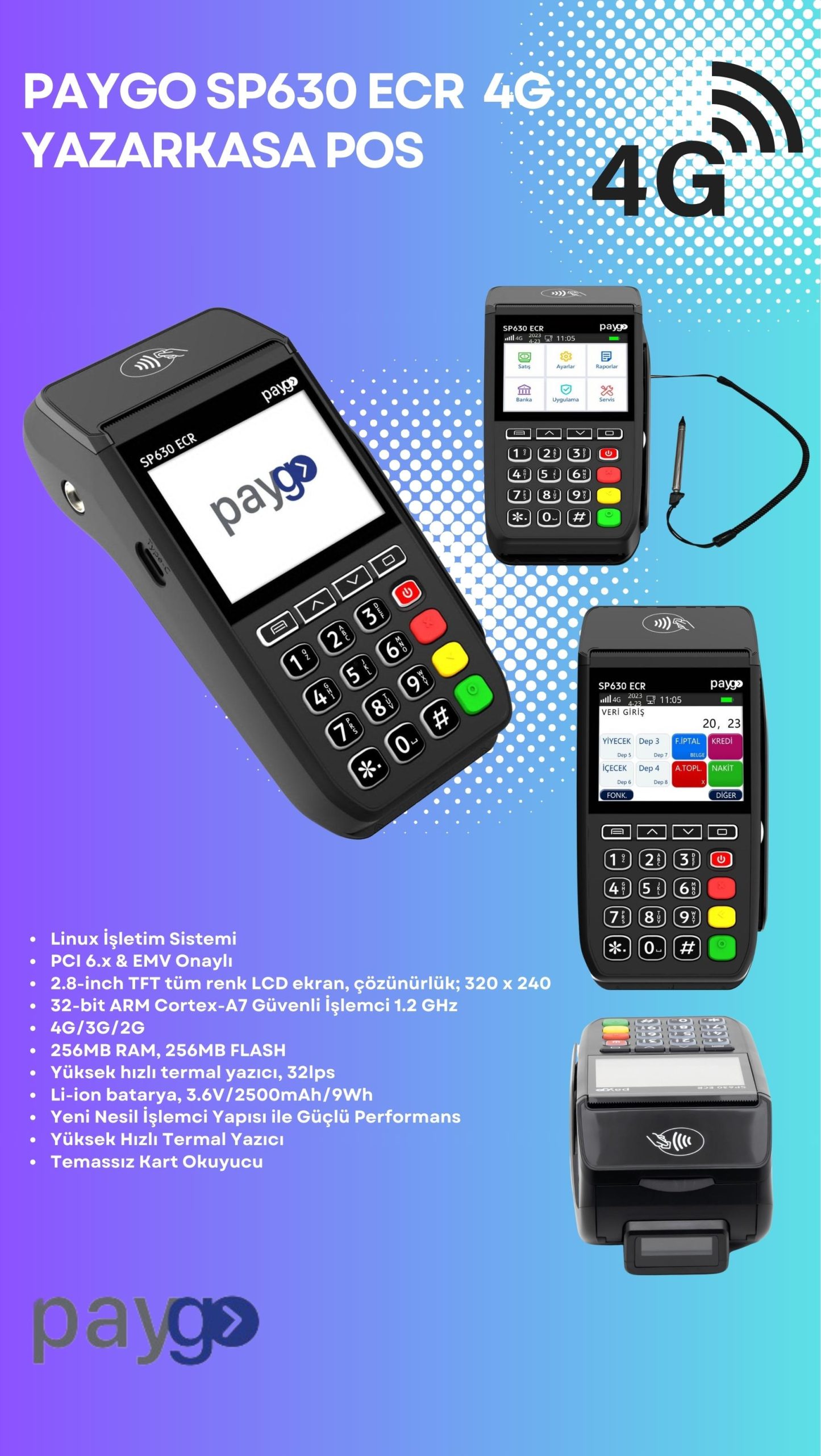 PAYGO – SP630 PRO – Fethiye Elektronik